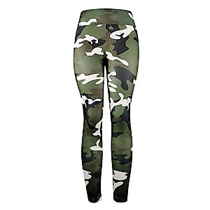 Handyulong Womens Camo Cargo Pants High Waist Casual Hiking Outdoor Baggy Joggers with Pockets Sports Trouser Pants