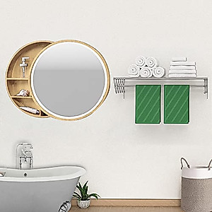 Estleys Wall Mounted Clothes Drying Rack, Folding Stainless Steel Towel Rack, Laundry Drying Rack with 7 Rods, 120 lbs Large Capacity (23.6 inches)