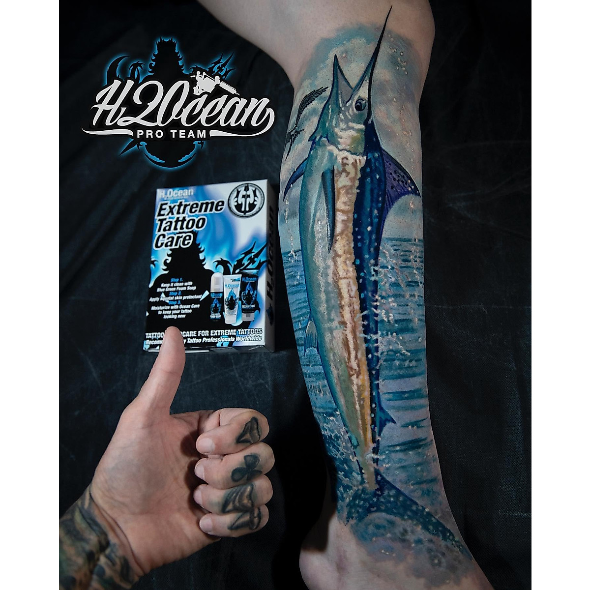 H2Ocean Aquatat Tattoo Healing Ointment - Tattoo Aftercare Cream for Tattoo Supplies - Fragrance- & Dye-Free Tattoo Care Ointment with Vitamins A & B - 1.75 oz