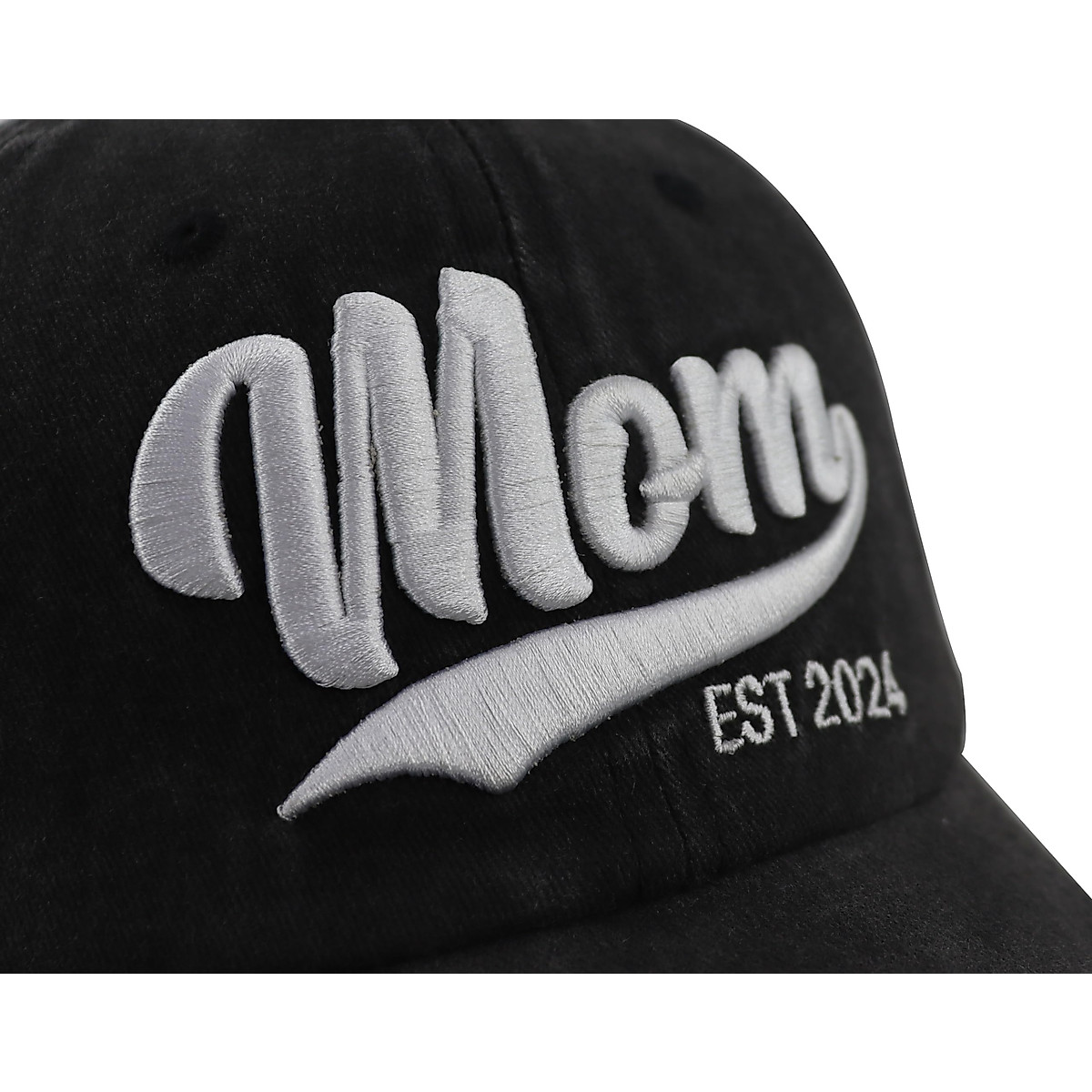 New Mom Gifts for Women, Funny Mom Est 2024 Hat, Adjustable Cotton 3D Embroidered Pregnancy Must Haves Baseball Cap, Mothers Day Birthday Gifts for Her Wife New Moms Pregnant Mama Friends Sister