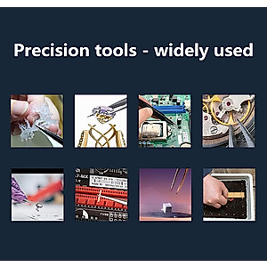 6PCS - YURROAD Multifunctional Stainless Tweezers Kit Quilling Tools for Artwork