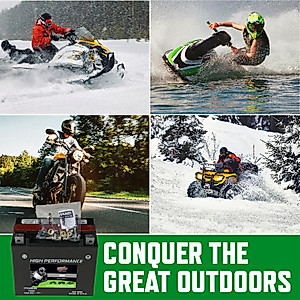 Interstate Batteries YTX20H-BS 12V 18Ah Powersports Battery 310CCA High-Performance AGM Rechargeable Replacement for Arctic Cat, Harley Motorcycles, Bikes, ATVs, Jet Skis, Snowmobiles (CITX20H-BS)