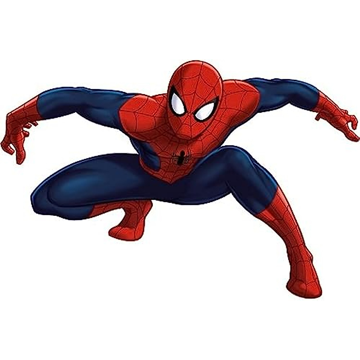 9 Inch Ultimate Spiderman Pounce Decal Spider Man Marvel Comics Removable Peel Self Stick Adhesive Vinyl Decoration Wall Sticker Art Kids Room Home Decor Boys Children Nursery Baby 9x5 Inch Tall