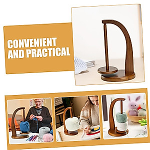 VILLFUL Wooden Yarn Spool Tool Sewing Thread Holder Household Wood Thread Rack Thread Storage Stand Yarn Spool Holder Wooden Thread Holder DIY Spool Holder Magnet Manual Sewing Thread Rack