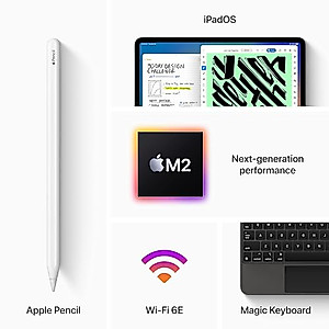 2022 Apple iPad Pro (11-inch, Wi-Fi, 256GB) - Space Gray (Renewed)