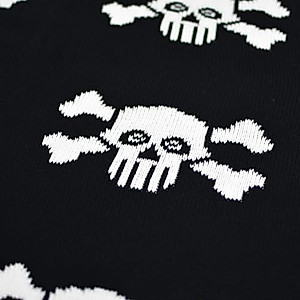 Brandream Throw Blanket Baby Crib Blankets Black and White Designer Pirate Blankets Scull Pattern Decorative Soft Blanket for Couch 35 by 43 Inch