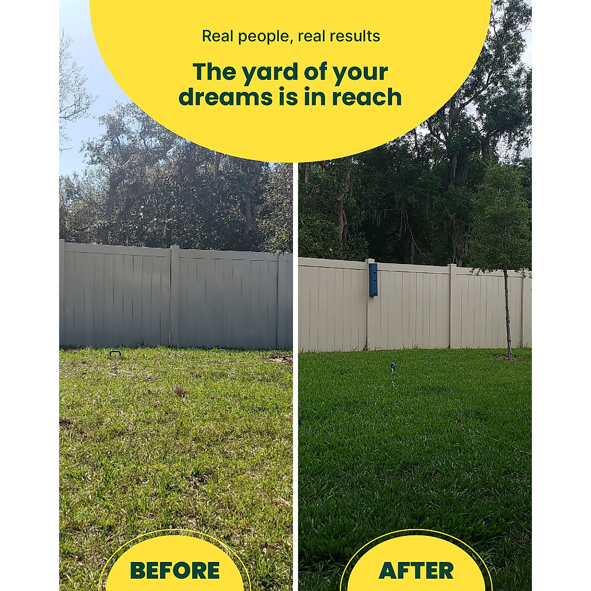 Sunday Bare Repair Sun and Shade Grass Seed Spot Treatment - Grass Seed for Shade and Hard to Grow Areas - Lawn Patch Repair That Works in 14 Days or Less - 3.75lb Jug (Covers 55 Sq Ft)