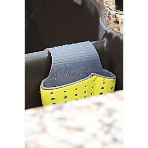 Sink Caddy Sponge Holder- Kitchen Sink Soap Holder-Plastic Saddle Faucet Caddy-Sink Organizer for Brushes, Sponges, Soap, Utensils (Yellow)