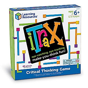 Learning Resources iTrax Critical Thinking Game - 69 Pieces, Ages 6+ Brainteaser Games for Kids, Develops Critical Thinking Skills, Board Games