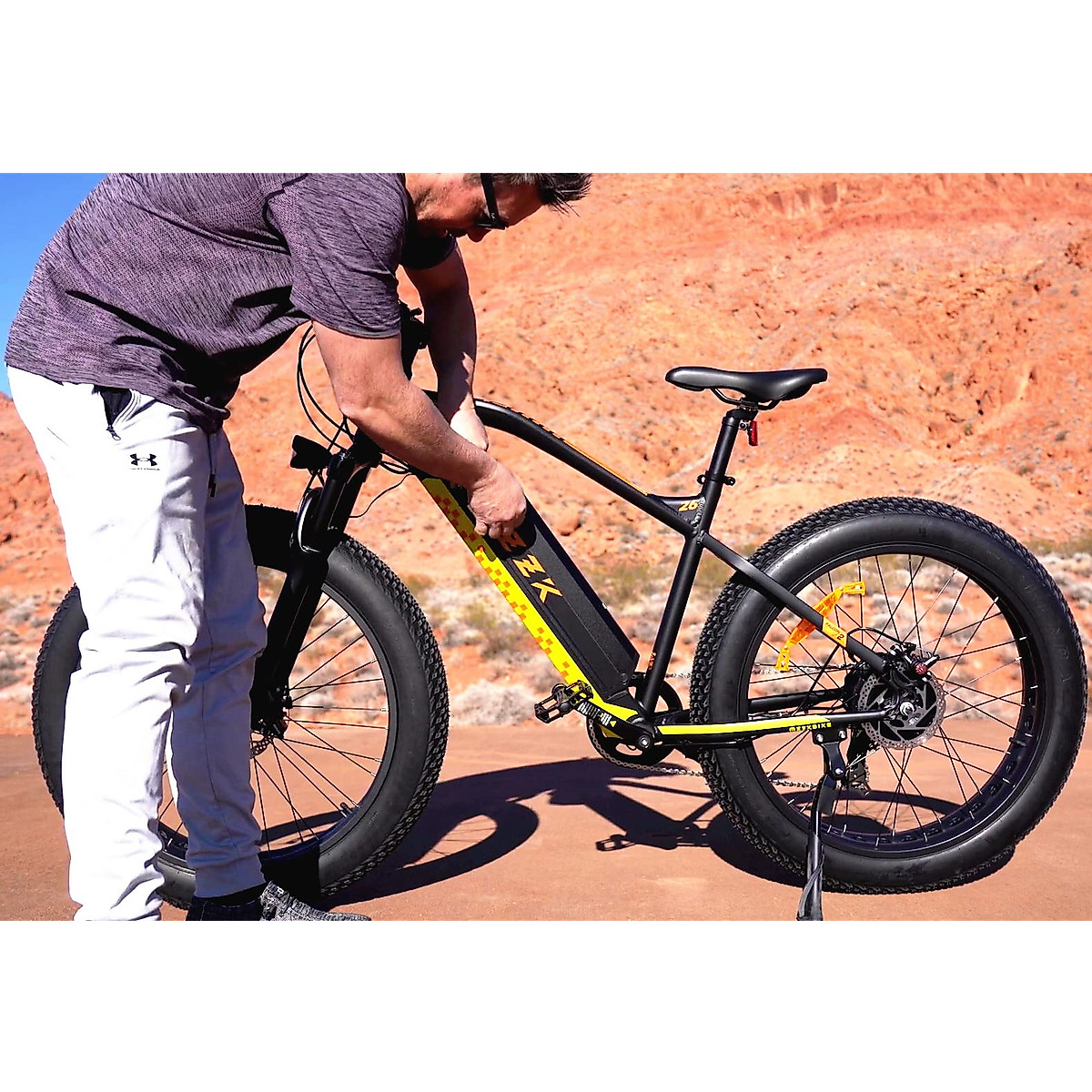 MZZK Electric Bikes for Adults 750W BaFang Motor Ebikes 26" Fat Tire Mountain Electric Bicycle, 25+MPH, Snow Beach E-Bike with Removable 48V Larger Battery 7-Speed UL