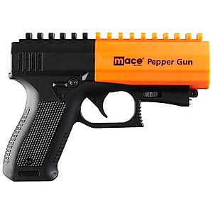 MACE BRAND Pepper Gun 2.0 with Strobe LED, Black