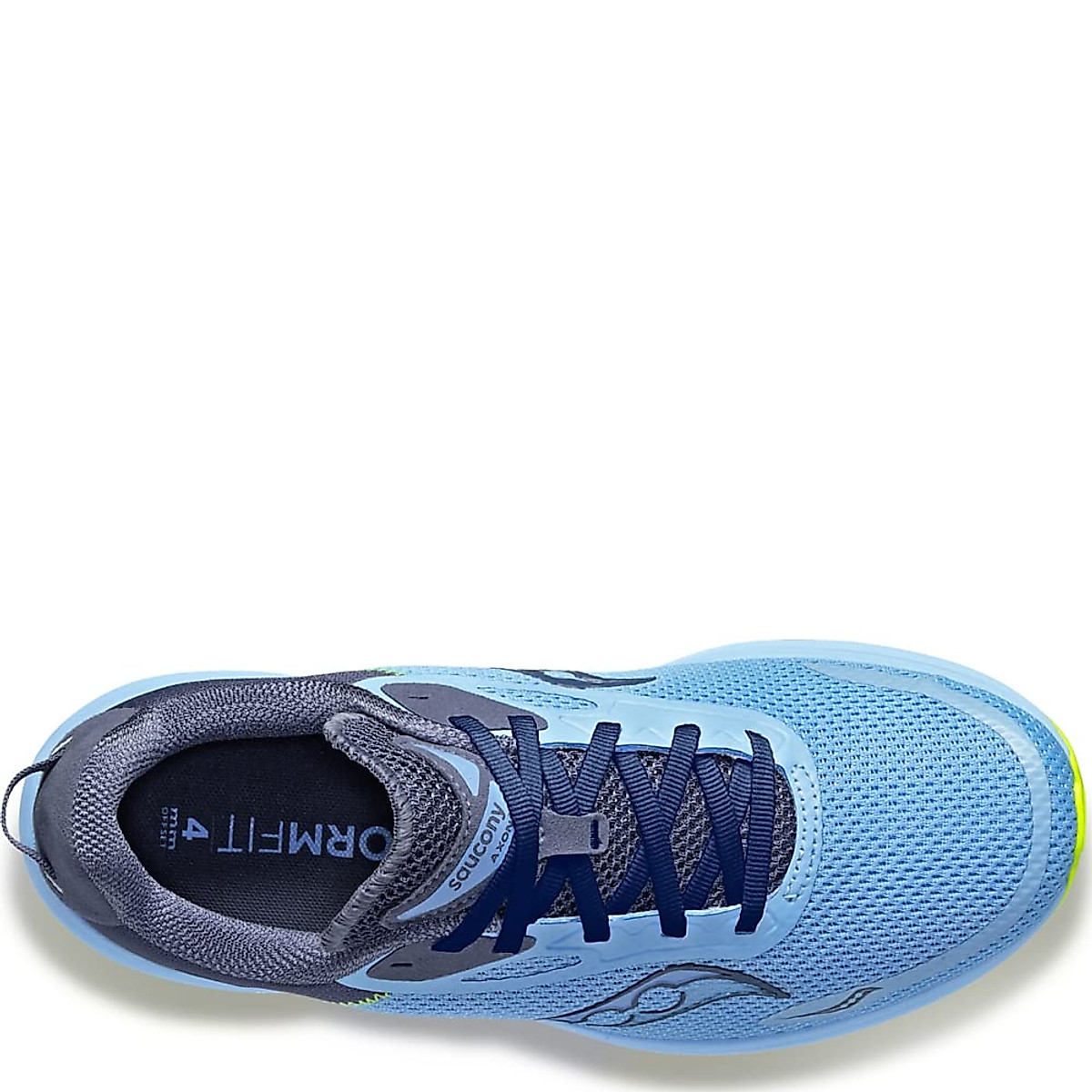 Saucony Women's AXON 3 Sneaker, Ether/Citron, 9