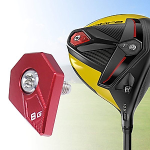 HISTAR 1pcs Golf Weight Screw for Cobra F9 Driver Head Weight 8g (Red)