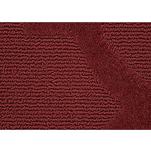 Garland Rug Quatro Chili Red 9' x 12' Cut-Loop Trellis Area Rug –Soft, Comfortable, Stylish & Budget-Friendly Rug in a Beautiful Solid Chili Red