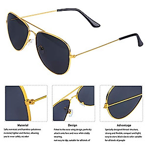 Beefunny Biker Costume Accessories Biker Cap Sunglasses 70s 80s Steam Punk Roker Party Dress Unisex