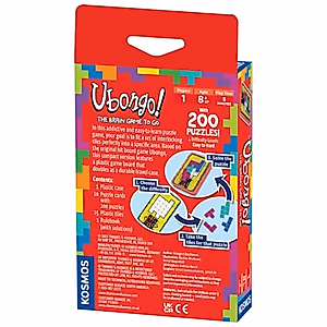 Ubongo The Brain Game to Go | Thames & Kosmos | Fast-Paced, Addictive, and Easy-to-Learn | Convenient Self Contained Carrying Case | Solo Geometric Puzzle Game | for Ages 8 and Up