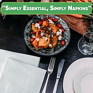 Elegant Lunch Napkin 500 Lunch Napkin 1 Ply, White