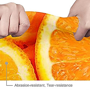 Yoga Mat, Yoga Mats for Home Workout, Workout Mat, Exercise Mats, Pilates Mat, Fruit Orange Art pattern