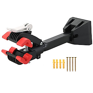 ATPEAM Wall Mounted Bike Repair Stand Foldable Heavy Duty Bicycle Maintenance Rack Workstand Bike Clamp Repair Stand Bike Workstand Hanger Bicycle Maintenance Stand for Variety of Bikes