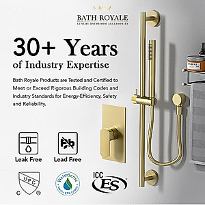 Bath Royale Modern Kitchen Faucet with Pull Out Spray - Single Control, All Metal, Stainless Steel