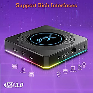 Android TV Box 11.0, X96 X4 Android TV Box 4GB RAM 32GB ROM, Amlogic S905X4 Quad-Core 64bits 1000M LAN Dual-WiFi 2.4G/5G 8K/6K/AV1/3D/USB 3.0/BT 4.2 Android Box