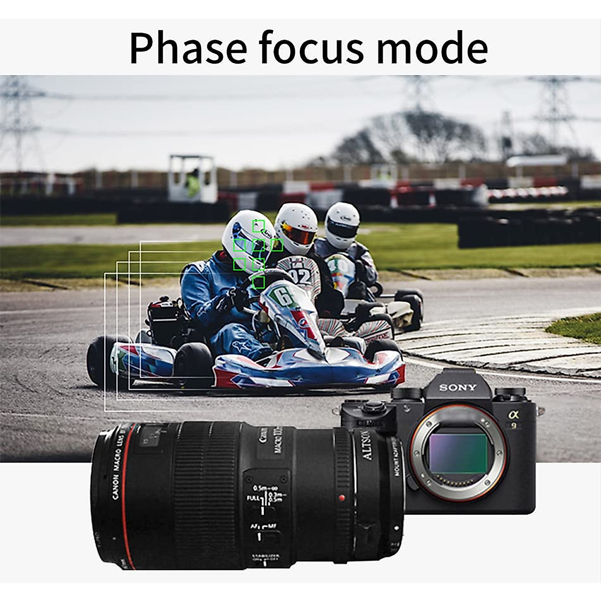 EF/EF-S Lens Mount Adapter Auto Focus Lens Speedbooster Converter Ring Compatible with Canon EF/EF-S Lens for Sony E Mount Mirrorless Cameras Series A9 A7R4 A7R3 A7R2 A7M3 A7M2 A7R A7S2 A7S A7 A7C