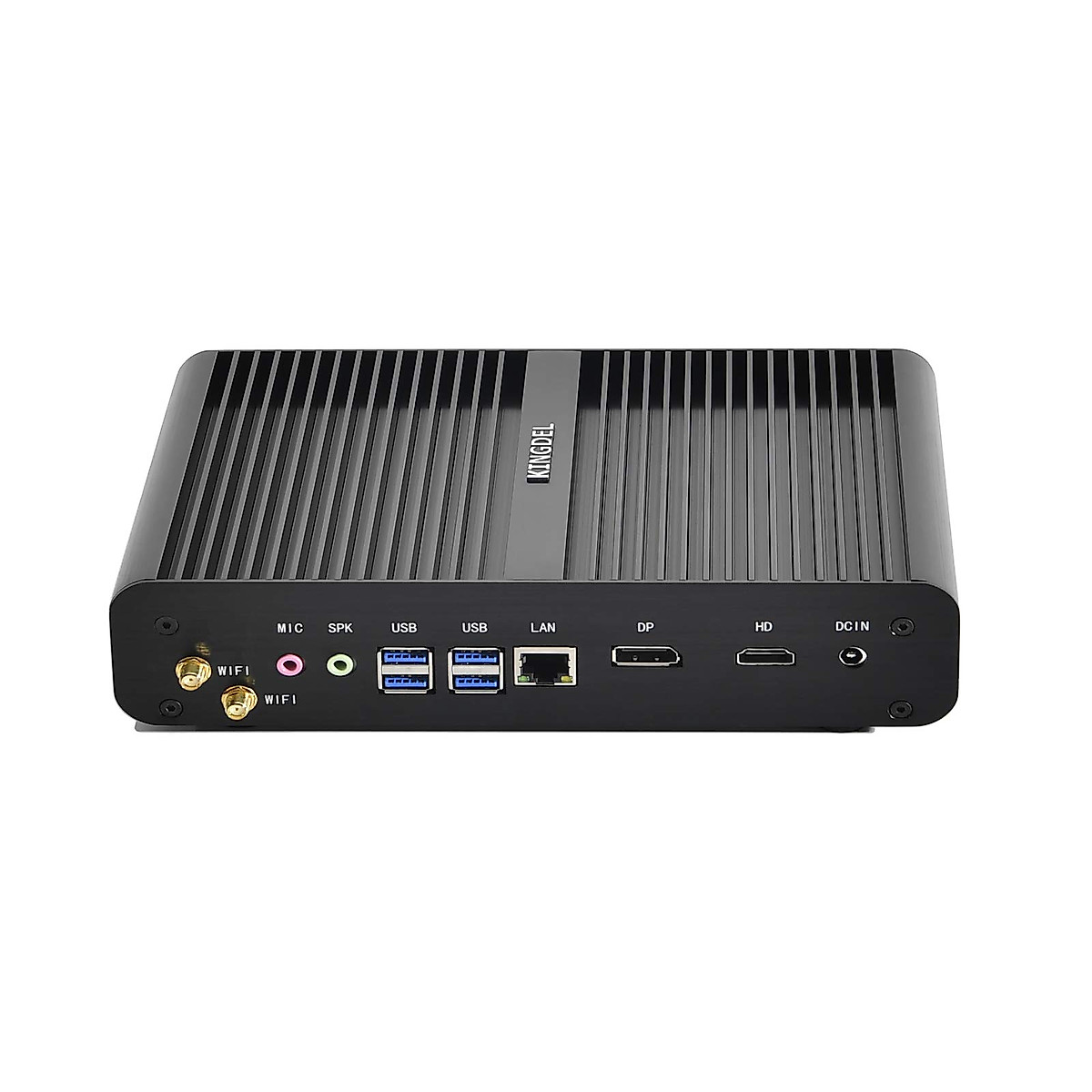 KINGDEL NC860 Fanless Mini PC, Powerful Nettop Computer, Intel i7-8550U 8th Gen. 4 Cores CPU, 16GB DDR4 RAM, 512GB SSD, 4K 4096x2304, HD Port, DP, Metal Case, W-11 Pro