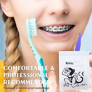 ANNWAH 500 pcs Rubber Bands for Braces,elastics for braces Fox 4.5 Ounces,Heavy Rubber Traction Bands 1/4" (100 Pieces/Pack)