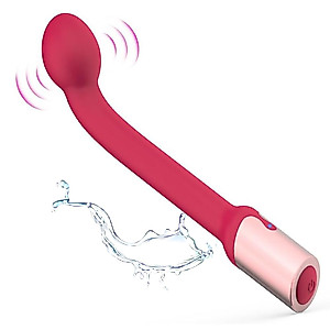 Portable High Frequency Deep Vibrating Massager Electric Rechargeable Handheld Vibrators with 10 Vibration Pleasure Personal Massage for Body Women Female Gifts (Red)
