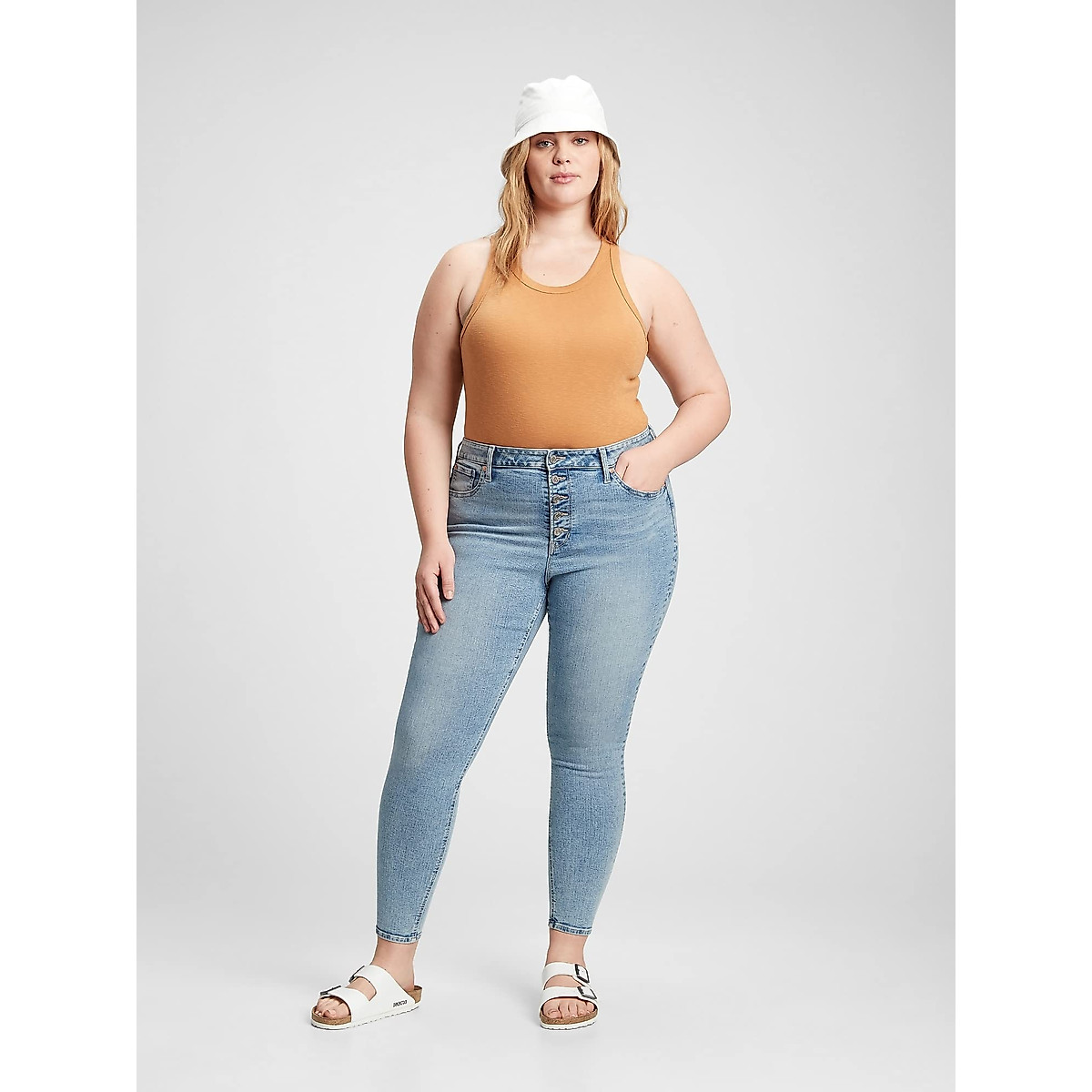 GAP Womens High Rise Legging Jeans, Light Haven, 29 Regular US