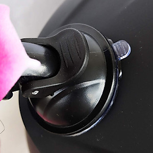 3T-SISTER Helmet Pigtails Pink Rose Helmet Braids Ponytail Helmet Hair with Suction Cup for Motor Bike 1PCS 24inch Ombre Black to Pink (Helmet not Included)