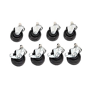 Anti-Sleep Snowmobile Sled Dolly Set of 3 1500 Lbs Load Capacity System Snow Mobile Plow Moving Rollers Dollies Movers, Black