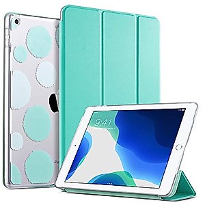 ULAK Compatible with iPad 9th Generation Case 2021, iPad 8th 7th Generation Case 2020 2019, iPad 10.2 Case, Slim Lightweight Trifold Smart Shell with Auto Sleep/Wake Premium Shockproof Cover, Mint