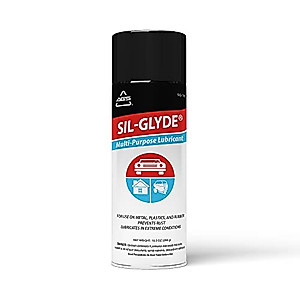 SIL-Glyde General Purpose Silicone Lubricant for All Environments, Stops Squeaks, Prevents Rust, Weather-Proof - 10.5 oz Aerosol
