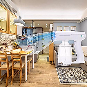 Blue Light Nano Atomizer, Cordless Electric Sprayer Handheld Rechargeable Large Capacity Fogger Machine for Home, Garden, Car, Office Outdoor Indoor(800ML)