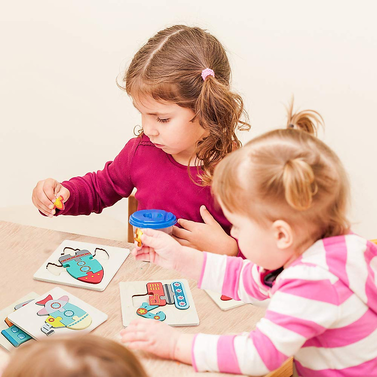 Toddler Puzzles, Wooden Puzzles for Toddlers, 6 Pack Wooden Toddler Puzzles Gifts Toys for Kids 1-3 Years Old, Montessori Early Learning Preschool Educational Toys for Boys and Girls Age 2-4