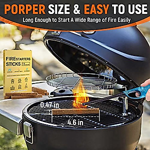 Realcook Natural Fire Starters for Campfires: Updated Fast BBQ Firestarters Cubes | Charcoal Fire Starter Squares for Fireplaces (15 Count)