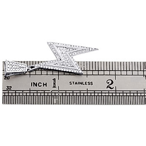 1.56 ct Round Simulated Diamond 2" Pendant 14kt Yellow Gold plated silver 925 Women/Men's - Gift box