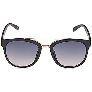 TAHARI womens Th559 Round Aviator Style UV Protective Women s Sunglasses Wear Year Round Elegant Gifts for Women 63 m, Black, mm US