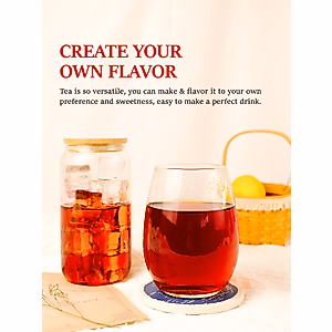 TeeLux Decaf Earl Grey Tea Bags, Decaffeinated Black Tea Blended with Natural Bergamot, Smooth & Full-Bodied, Enjoy Hot or Iced, 100 Count