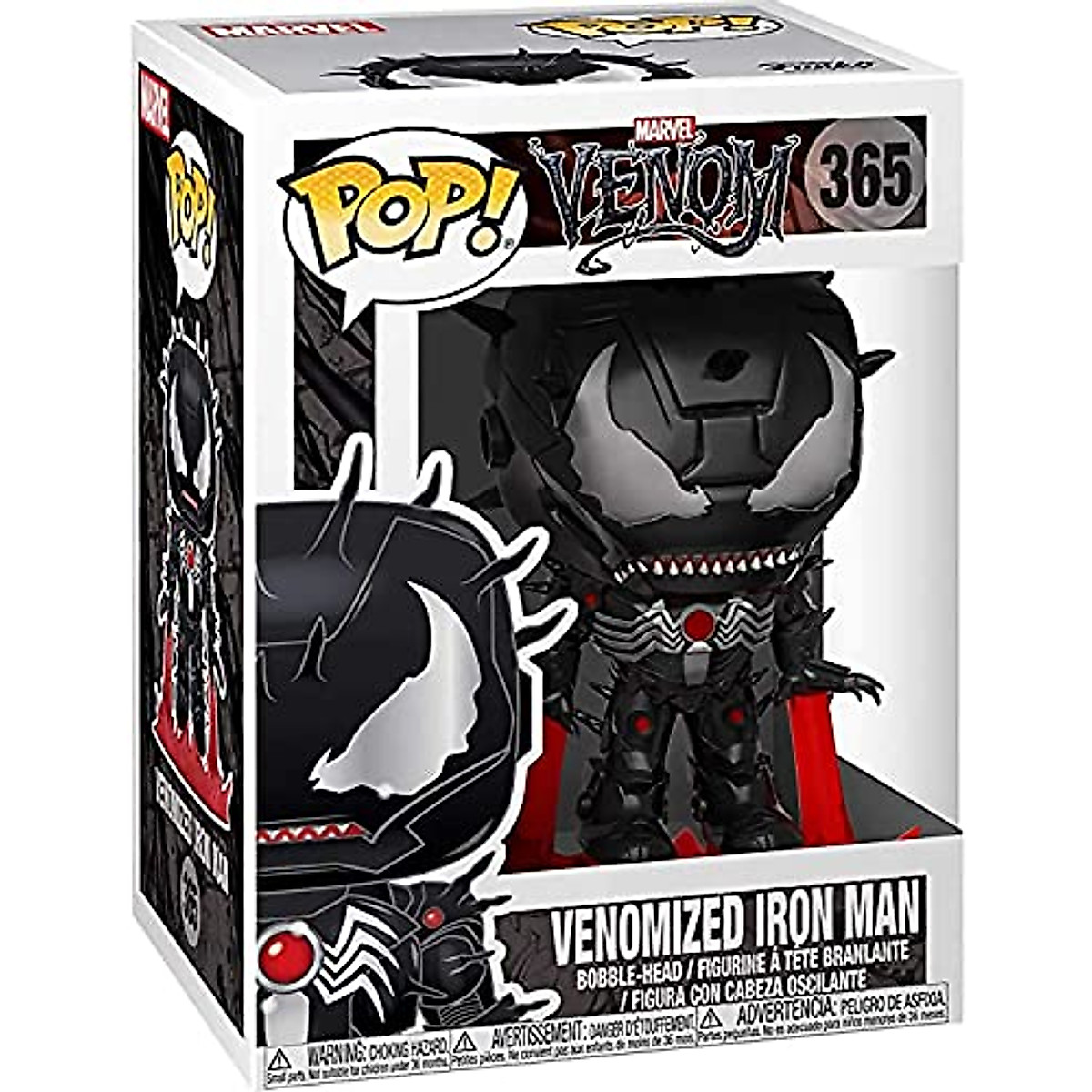 POP Marvel: Venom - Venomized Iron Man Funko Vinyl Figure (Bundled with Compatible Box Protector Case)