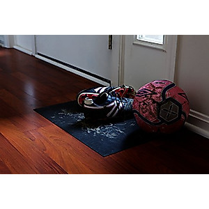 Duck - 284148 Non-Adhesive Shelf Liner Solid Grip EasyLiner, 20-inch x 6 Feet, Black