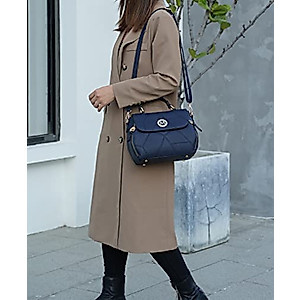 MKF Collection Satchel Bag for Women’s, Vegan leather Crossbody Handbag Top-Handle Purse