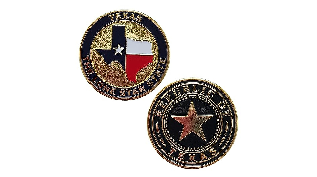 Texas Challenge Coin - Celebrate Texan Heritage