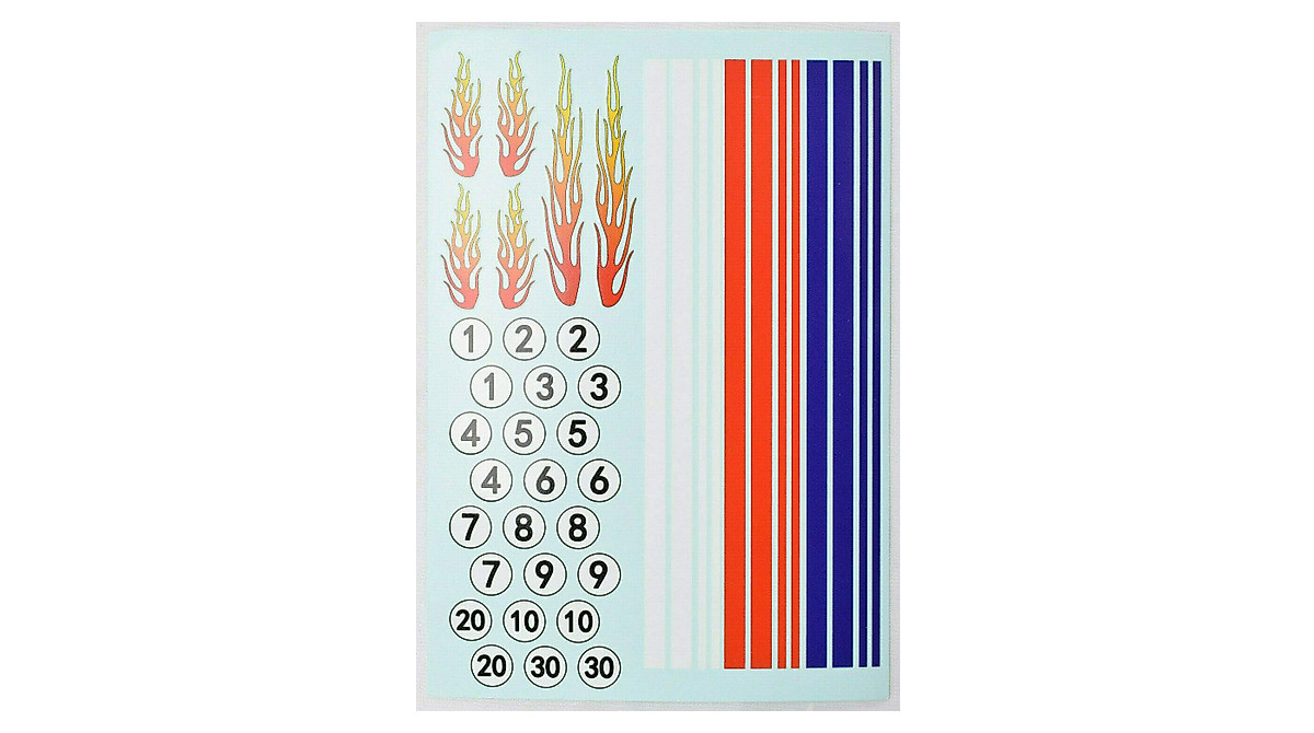 VRC Hobbies 1/24 Model Car Decal Sheet with Flames