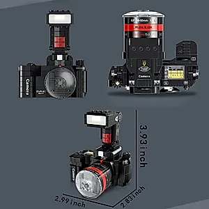 Uvini Adult Building Set, Building Blocks Camera, DIY STEM Toys, Best Gift for Adult, Teens, Collectible Model Digital Camera to Build 407pcs
