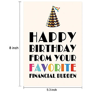 Happy Birthday Card for Dad, Birthday Greeting Card for Daddy from Daughter or Son, Funny Card for Father's Birthday, Birthday Gift from Child, Love Dad Card, Humorous Bday Greeting Card for Dad