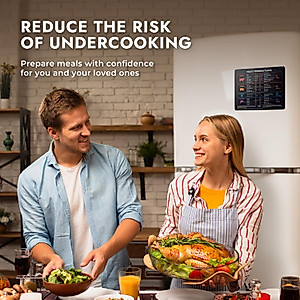 Levain & Co Meat Temperature Magnet - Beef, Poultry, Fish & Pork Cooking Temperature Chart - Horizontal Meat Temperature Chart - Meat Temp Magnet Kitchen Tools Cooking Gadgets - Fridge Accessories