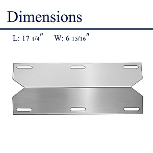 Folocy BBQ Gas Grill Replacement Parts, Stainless Steel Grill Heat Plates Shield Heat Tent Burner Cover for Nexgrill 720-0025, 720-0083-04R, Charmglow 720-0230, 720-0036-HD-05, Sterling Forge 720-0016