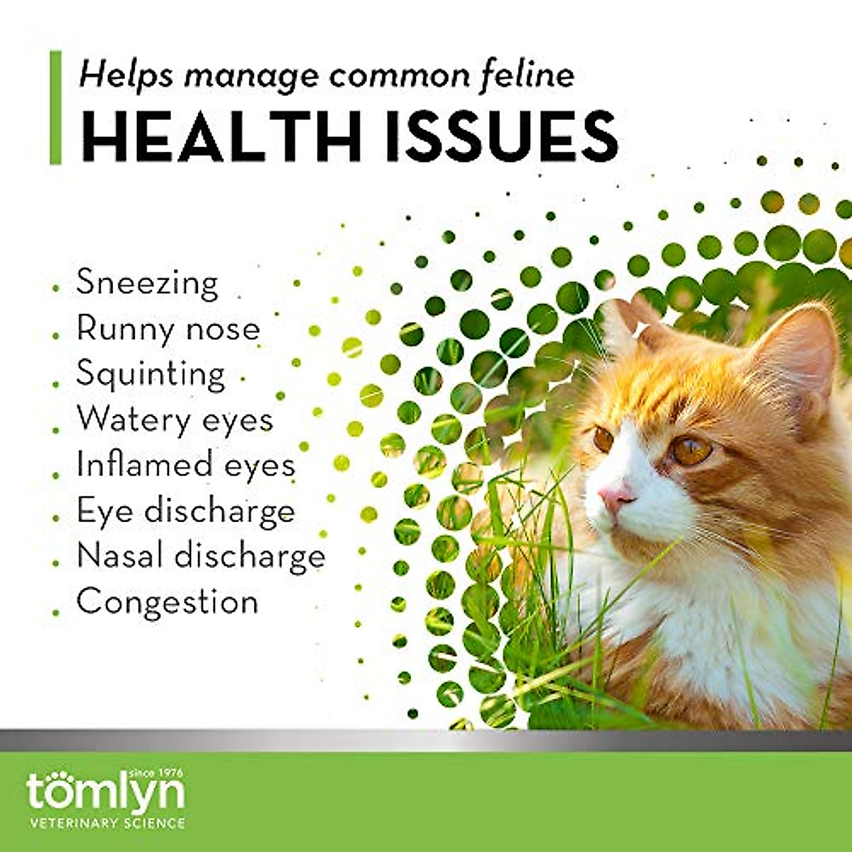 Tomlyn Immune Support Daily L-Lysine Supplement, Fish-Flavored Lysine Chews for Cats and Kittens, 30ct